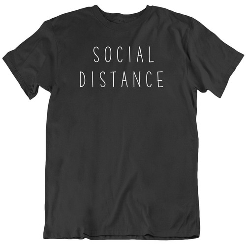 Social Distance Parody V3 Black T Shirt | eBay