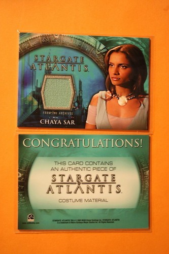 Stargate Atlantis season 1 costume card Chaya Sar | eBay