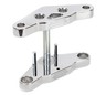 CHROME BOOMERANG BILLET BLIND TRIPLE TREE HARLEY DYNA WIDE GLIDE ...