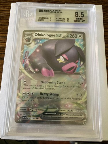 Pokémon TCG Oinkalogne ex Scarlet & Violet Base Set 158/198 Holo Double ...