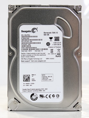 SEAGATE ST3500413AS 500GB 3.5" 7200RPM 64MB CACHE 7200.12 SATA PC Hard ...