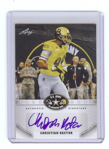 CHRISTIAN RECTOR 2015 USC Trojans Football - U.S. Army - RC Certified ...