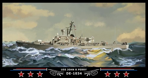 Navy Emporium USS John R Perry DE-1034 Art Print | eBay