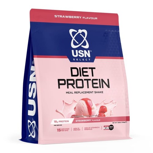 USN Select Diet Protein Powder Strawberry 750g High Protein Weight ...
