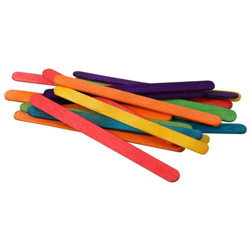 Crafter's Square Assorted Color Craft Sticks, 100-ct. 1 Packs | eBay