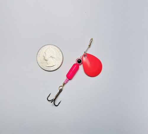 #2 Hot Pink Minnow Spinnerbait Lure 1/16 oz "2 1/2 inches" Bass Trout ...