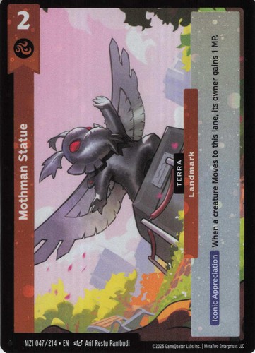 Mothman Statue Reverse Holofoil Metazoo 2025 Base Set MZ1 047/214 ...