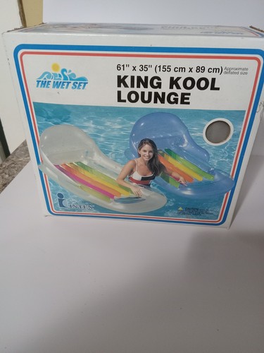 Vintage Wet Seal King Kool Lounge Pool Toy Raft Float The Wet Set 61"× ...