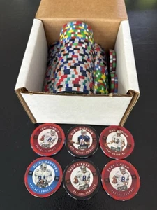 95 x LOT 1997 PLAYOFF CHIP SHOT NFL POKER CHIPS Aikman Marino Sanders ...