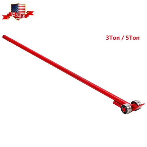 3T/5T Heavy Duty Steel Pry Lever Bar w/ Wheels For Heavy Duty Equipment ...