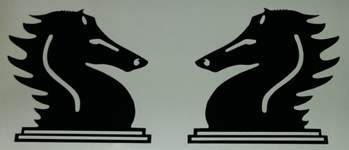 Knight decals for Checkmate boat 3" pair | eBay