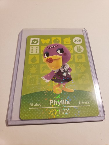 !SUPER SALE! Phyllis # 205 Animal Crossing Amiibo NINTENDO Card Series ...
