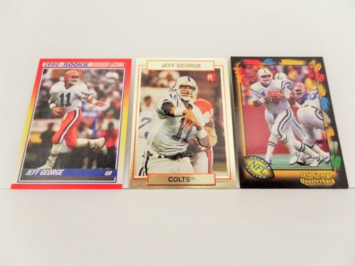 1990 Action Packed #1 Jeff George Rookie Card & Score/Wild Card Rookie ...