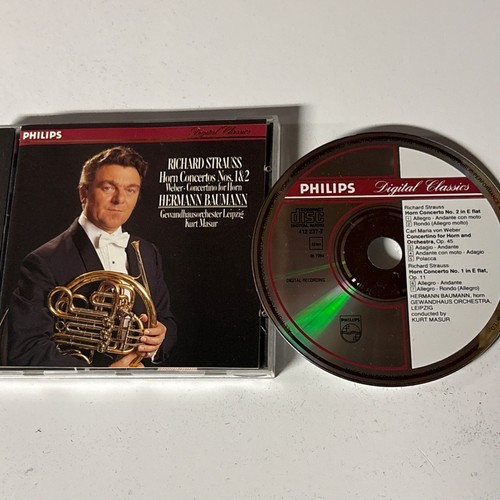R. Strauss: 2 Horn concerto / Baumann / Philips 412237-2 W Germany PDO ...