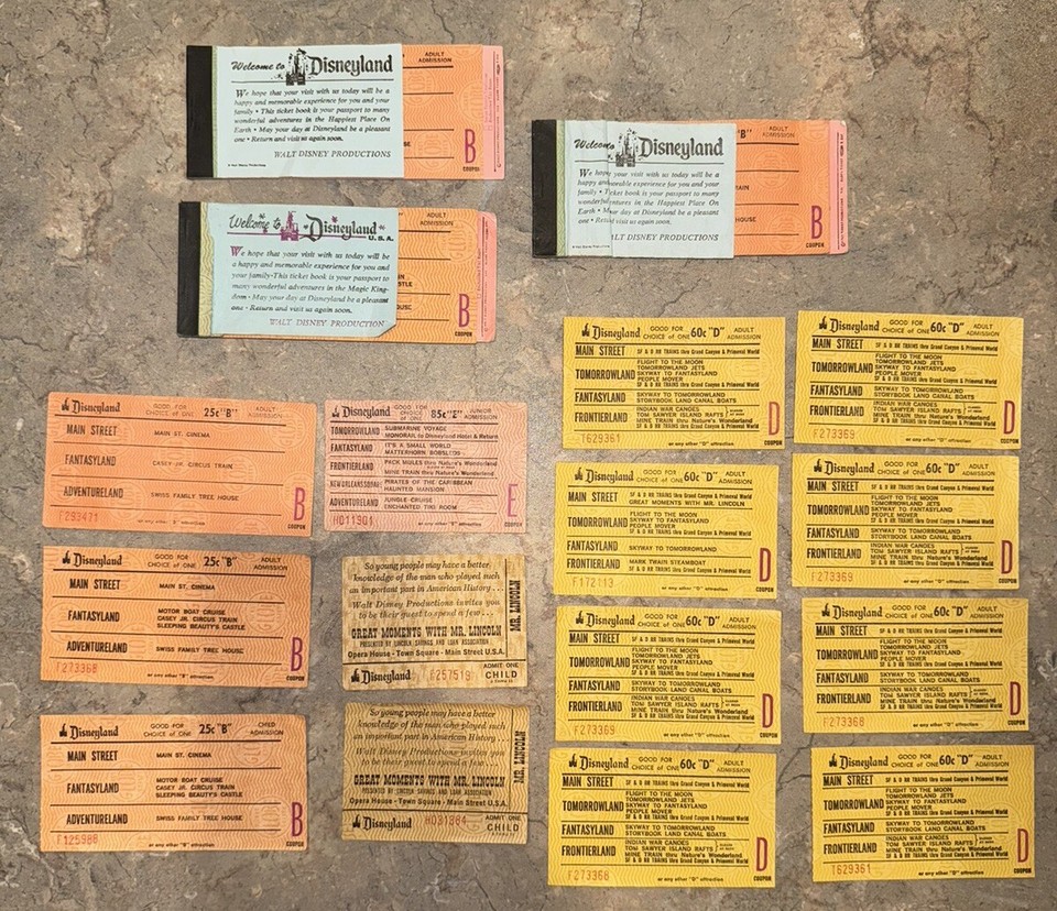 old disneyland tickets products for sale | eBay