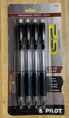 PILOT G2 MECHANICAL PENCIL #2 HB LEAD 0.5mm (1 PK) 2 Mechanical pencils ...