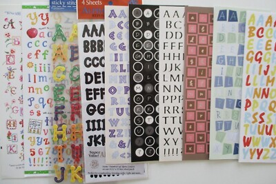Large Alphabet Stickers for sale | eBay