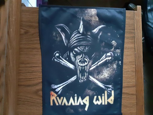 RUNNING WILD + LOGO # 2,SEW ON SUBLIMATED LARGE BACK PATCH | eBay