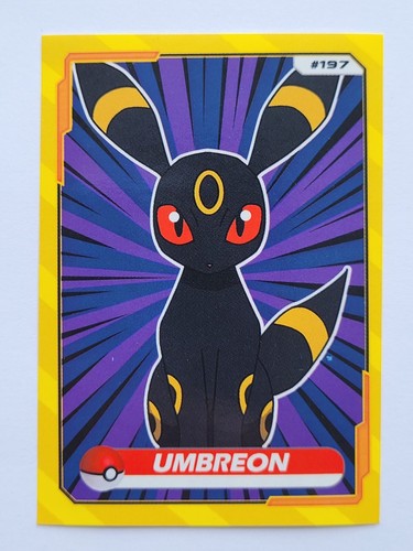 2022 POKEMON POKEDEX GIGAMAX Sticker #044 UMBREON South of America PERU ...