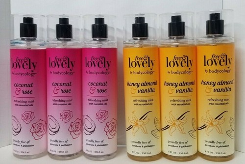 BODYCOLOGY Free & Lovely Refreshing BODY MIST 8 oz PICK YOUR FLAVOR ...