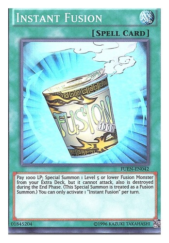 A418 YUGIOH SPELL CARD INSTANT FUSION FUEN-EN042 | eBay