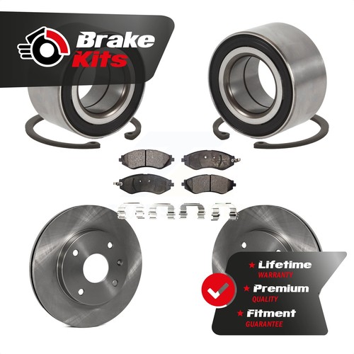 Front Wheel Bearing Disc Brake Rotors And Pads Kit For 2004-2007 ...
