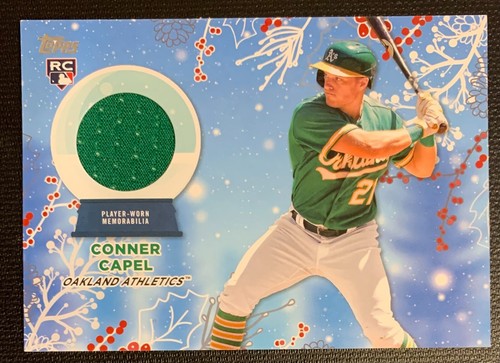2023 Topps Holiday Baseball - Relic Card - Conner Capel RC - Oakland A ...