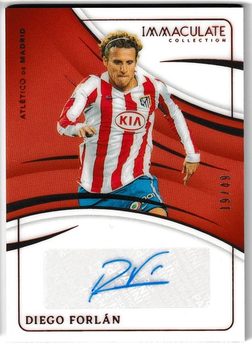 2024-25 Panini Immaculate Autograph 19/49 Diego Forlan Auto Atletico ...