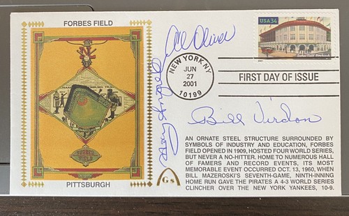 2001 Gateway Stamp FDC Forbes Field Pittsburgh Sanguillen / Oliver ...