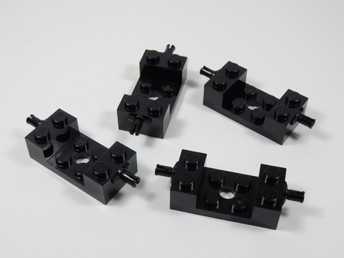 LEGO 4 Black 2x4 Wheel Base Bearing Element H9 | eBay
