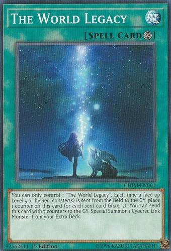 YUGIOH CARD 3 X THE WORLD LEGACY CHIM-EN061 1ST EDITION | eBay