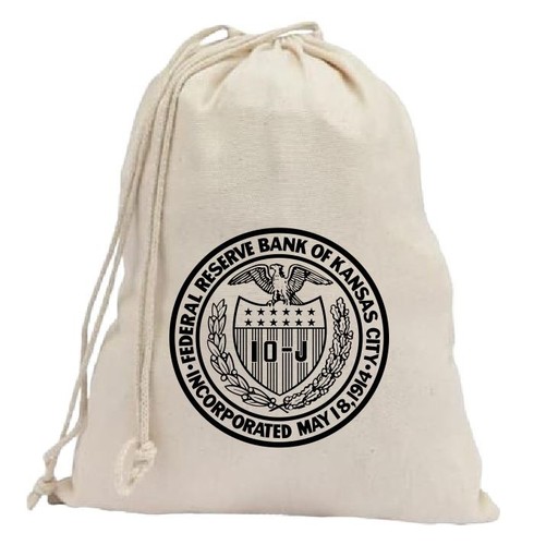 Canvas Bag Vintage Style Federal Reserve Of Kansas Bank Bag CB02 | eBay