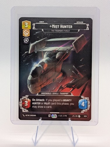 Star Wars Unlimited Jump to Lightspeed Mist Hunter Prestige #1039 | eBay