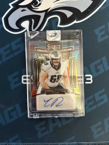2023 Select LANDON DICKERSON Didcut Signatures Tie Dye Auto /25 Eagles ...