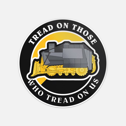 Killdozer Tread On Those Who Tread On Us Car Bumper Vinyl Sticker Decal ...