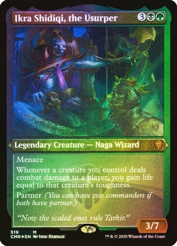 MtG Commander Legends Ikra Shidiqi, the Usurper x1 (Foil Etched) (MR ...