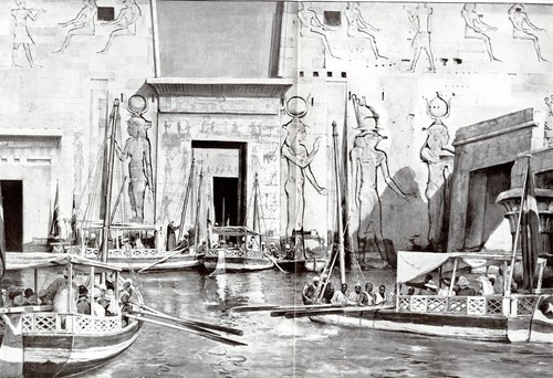 Isistempel auf der Insel Philae XXL Kunstdruck 1912 Ägypten Isis | eBay