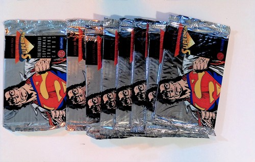 8X Pack Lot: 1993 RETURN of SUPERMAN TRADING CARDS Sealed Pack better ...
