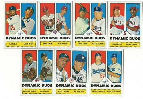 2006 Topps 52 DYNAMIC DUOS Insert Single Cards 1952 Rookie Card Logo RC ...