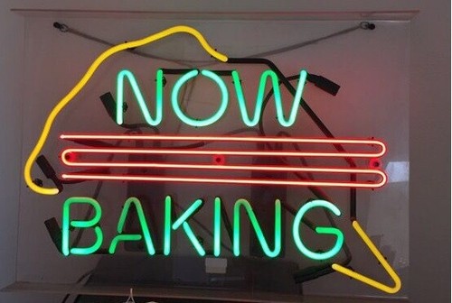 Now Baking Neon Sign Lamp Light Pub Acrylic Glass Windows Beer Bar With ...