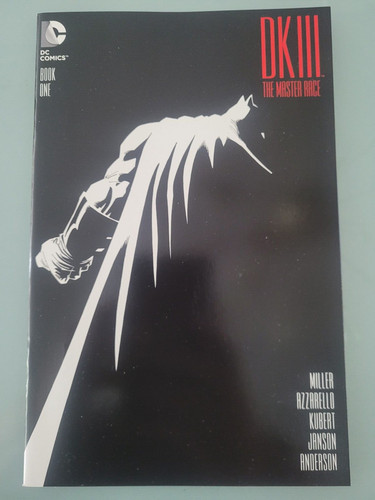 DARK KNIGHT III: THE MASTER RACE Book 1 (2016) DC COMICS CARDSTOCK ...