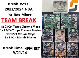 Oklahoma City Thunder - 2023/2024 CHROME & MOSAIC NBA 9X BOX TEAM BREAK ...