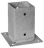 Heavy Duty Galvanised Bolt Down Post Support Square Post Bracket Post ...