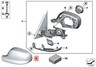 OEM OUTSIDE MIRROR COVER CAP PRIMED N/S BMW HYBRID F10 F11 F18 ...