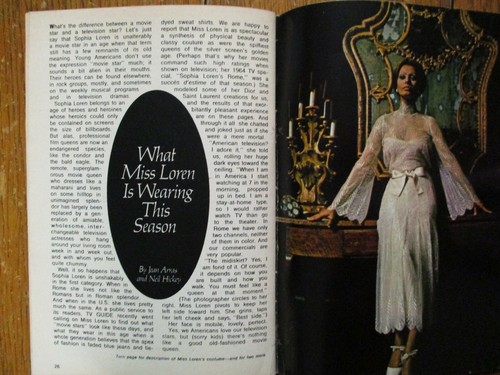 Jan. 09, 1971 TV Guide(SOPHIA LOREN/ANGEL TOMPKINS/ANDY GRIFFITH/LORI ...