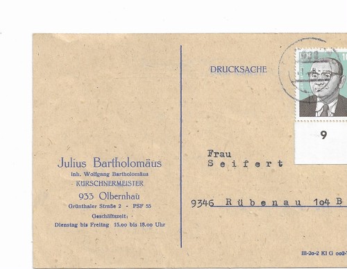 Briefmarken,DDR 1977-Drucksache Olbernau MI 2266 | eBay