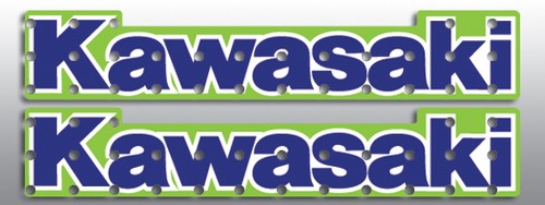 KAWASAKI 1985 KXT250 KXT 250 TECATE TANK DECALS GRAPHICS WICKED TOUGH ...