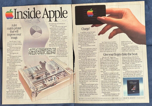 1984 (Lisa, Apple IIe & III) "Inside Apple" Print Ad - Featuring ...