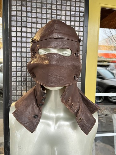 Soviet Leather Cyclops Mask Antique Militaria Aviation/ Civilian/ Navy ...