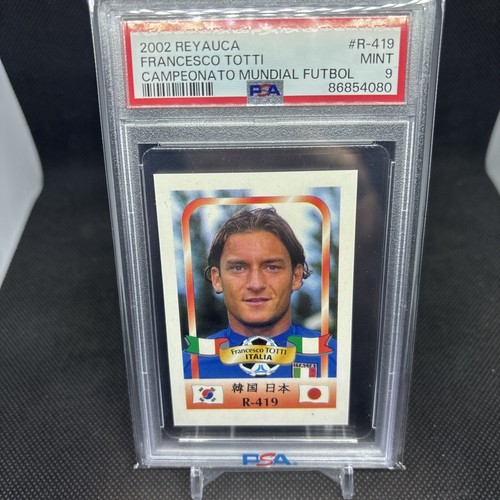 Francesco Totti Italy Rare 2002 World Cup Reyauca Soccer Card PSA 9 ...